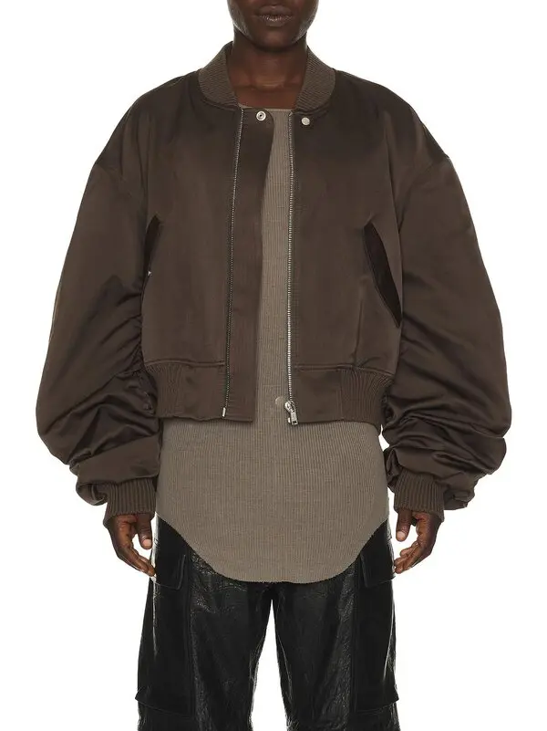 Rick Owens Secchia Flight Jacket - Dark Dust
