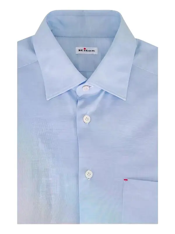 Kiton Classic-collar Shirt - Blue