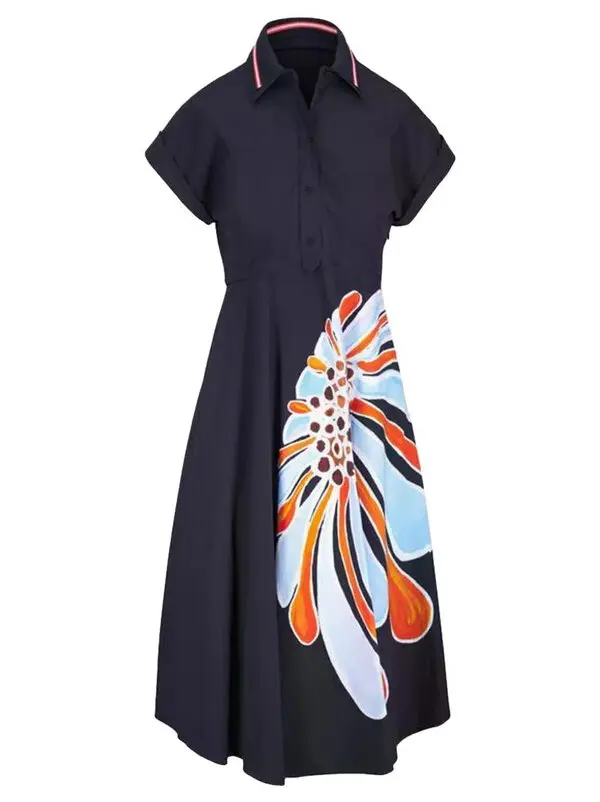 Dorothee Schumacher Floral-print Shirt Dress - Blue