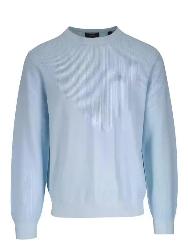 Vince Ribbed Knit Sweater - Blue