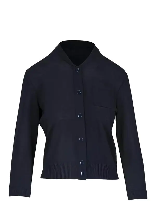 Dorothee Schumacher Pocket Button Knit Top - Blue