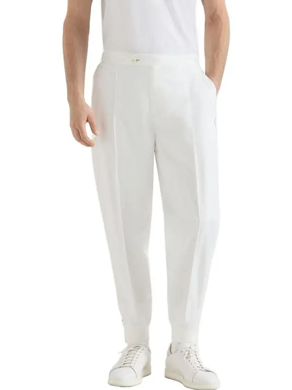 Brunello Cucinelli Nylon Trousers - White
