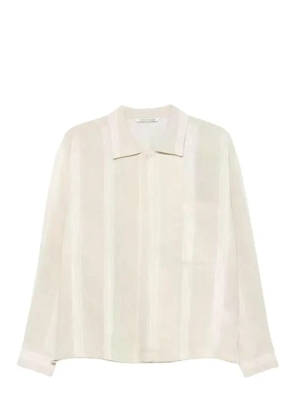 A KIND OF GUISE Rumba Striped Pocket Shirt - Neutrals