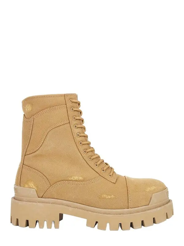 Balenciaga Combat Strike L20 Boot - Brown Noce