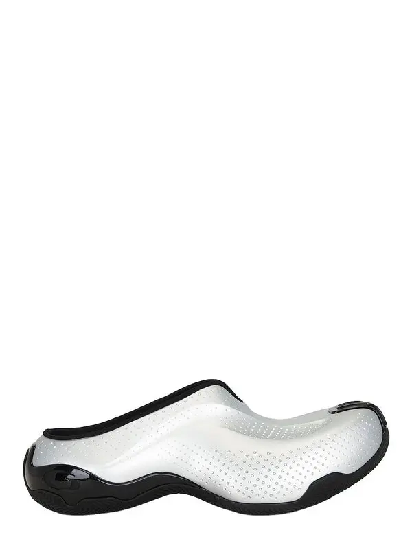 Balenciaga Basketball Slip On Sneaker - Silver & Black