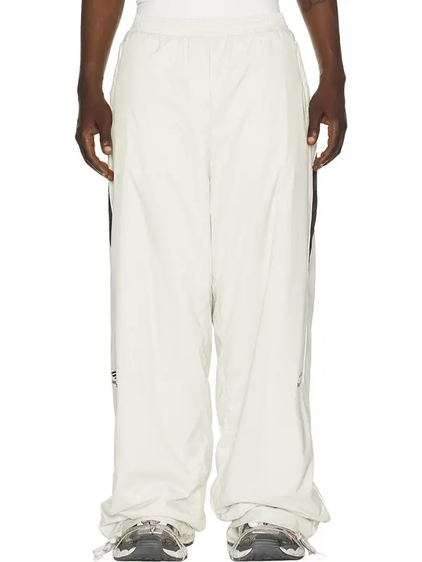 Balenciaga Ski Tracksuit Pants In White - Chalky White
