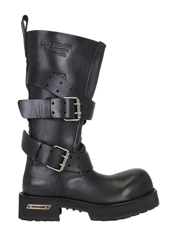 Balenciaga Venom Boot - Black & Silver