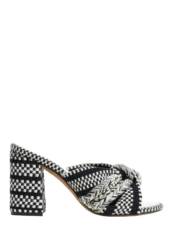 AMAMBAIH Sol Heel Mules - Ivory Black