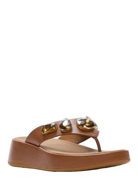 Fitflop F-mode Ultra-jewel Tp Sandal - Deep Tan