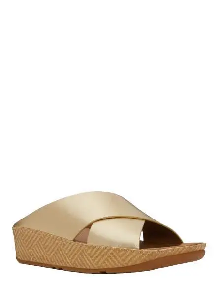 Fitflop Lulu Lux Graphic-weave Sandal - Platino