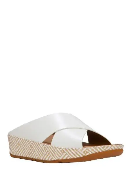 Fitflop Lulu Lux Graphic-weave Sandal - Urban White