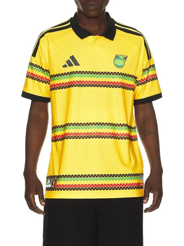 ADIDAS ORIGINALS Jff Jamaica 26 World Cup Jersey In Yellow - Bold Gold