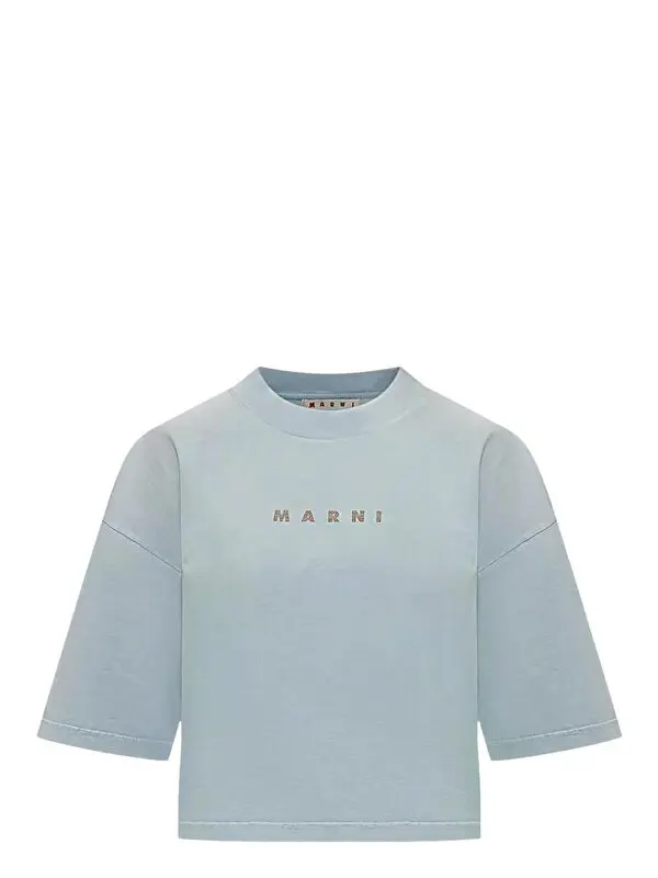 Marni Cropped T-shirt - Purple