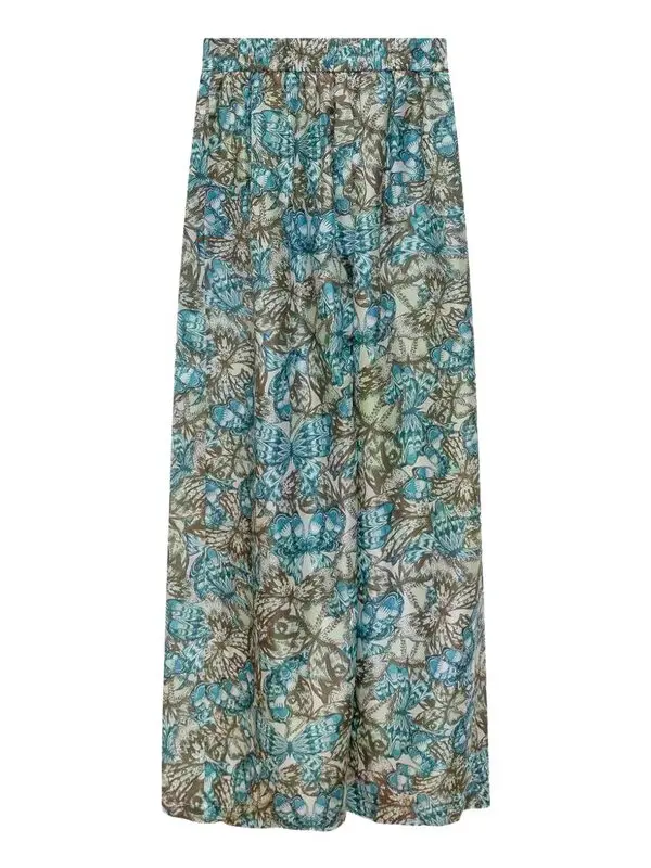 Momoni Butterfly Aspen Trousers - Blue
