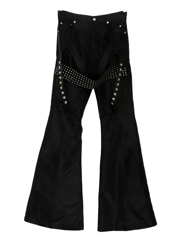Rick Owens Megastapped Bolans Trousers - Black