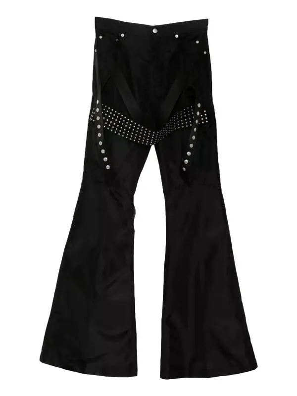Rick Owens Megastapped Bolans Trousers - Black