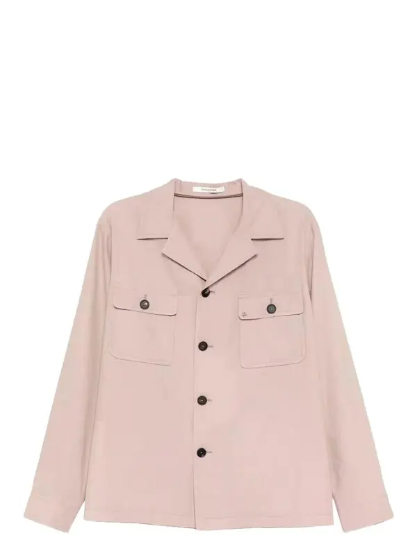 Tagliatore Camp-collar Shirt - Pink