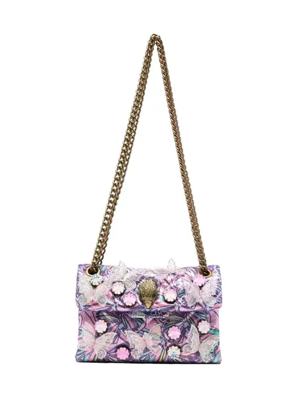 Kurt Geiger Mini Kensington Butterfly Shoulder Bag - Purple