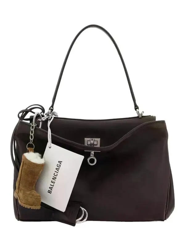 Balenciaga Rodeo Leather Tote Bag - Brown