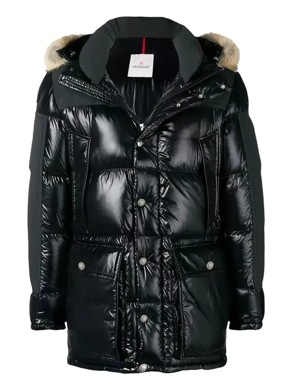 Moncler Hooded Puffer Jacket - Black