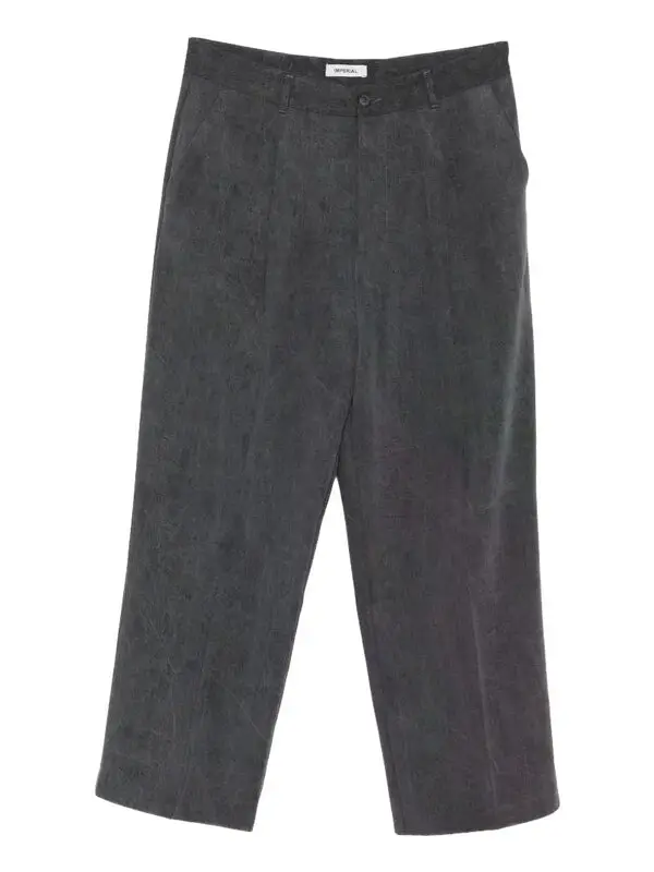 Imperial Pleated Trousers - Grey