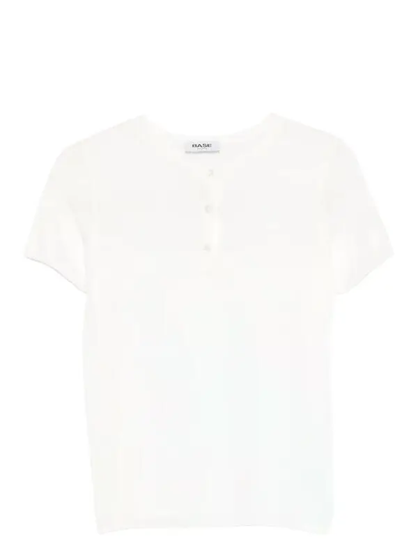BASE Button T-shirt - White