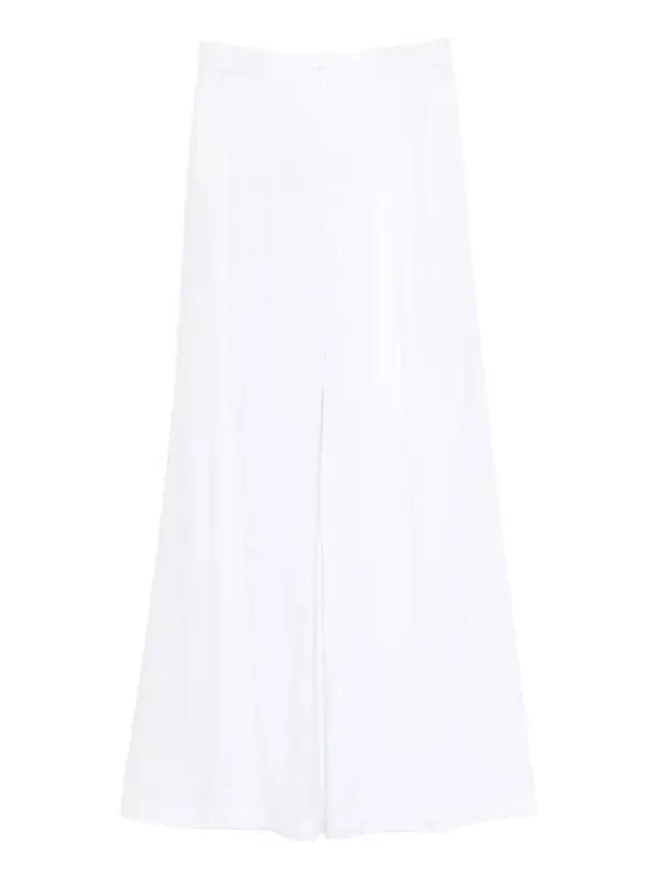 VIA MASINI 80 Wide-leg Trousers - White