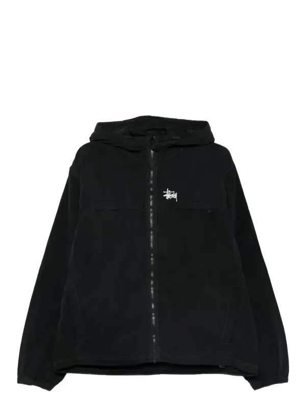StÜssy Hooded Zip Jacket - Black