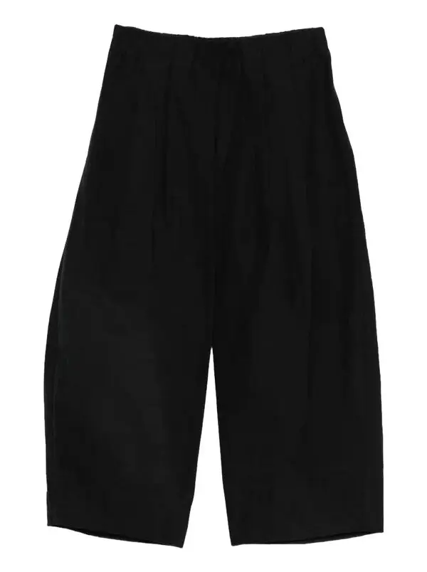 Apuntob Pleated Trousers - Black