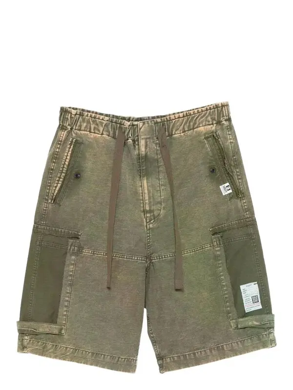 Mihara Yasuhiro Drawstring Cargo Shorts - Green