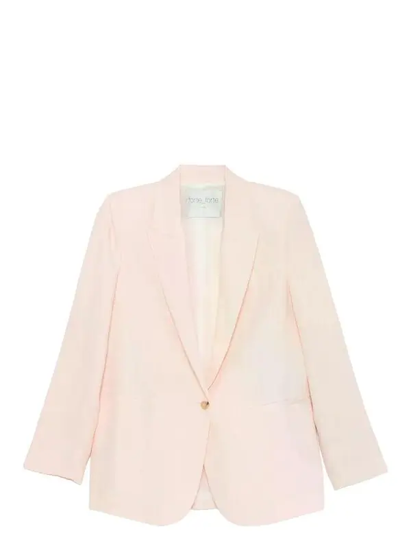 FORTE_FORTE Button-up Blazer - Pink