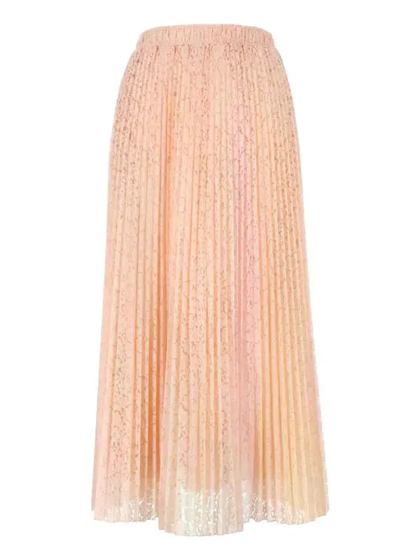 Ermanno Scervino Pleated Midi Skirt - Pink