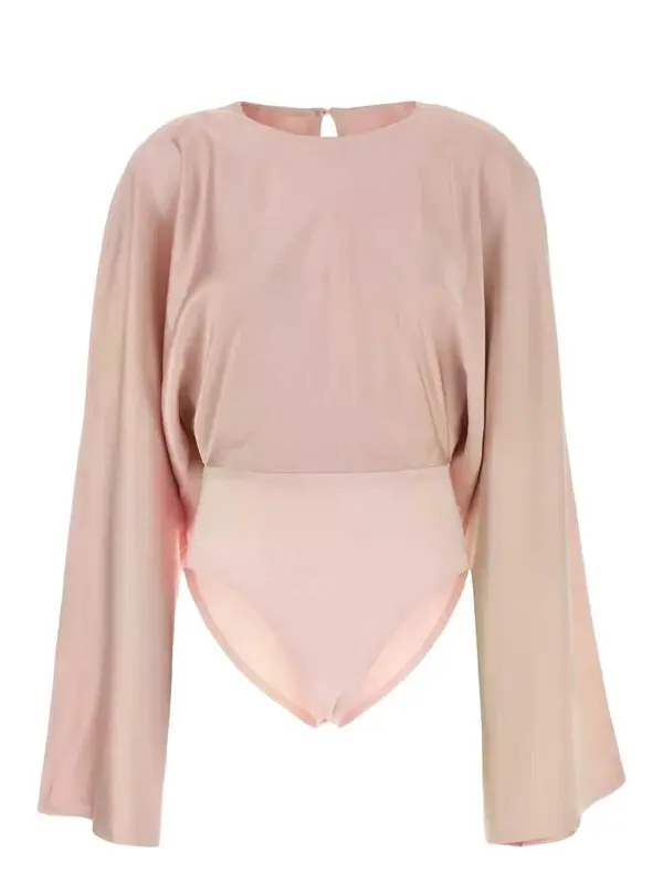 Norma Kamali Long-sleeve Bodysuit - Pink