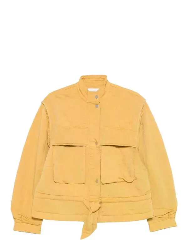 MARANT ETOILE Blandina Flap Pocket Tie Jacket - Yellow