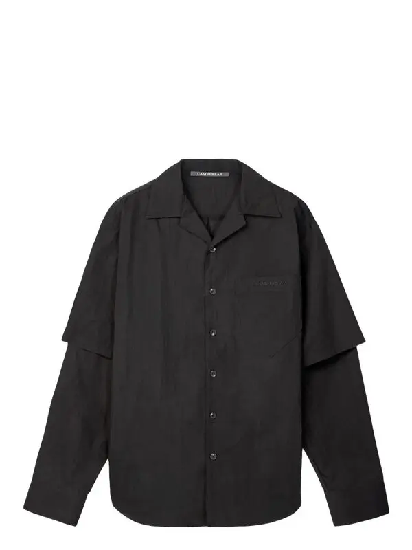 Camper Layered Pocket Shirt - Black