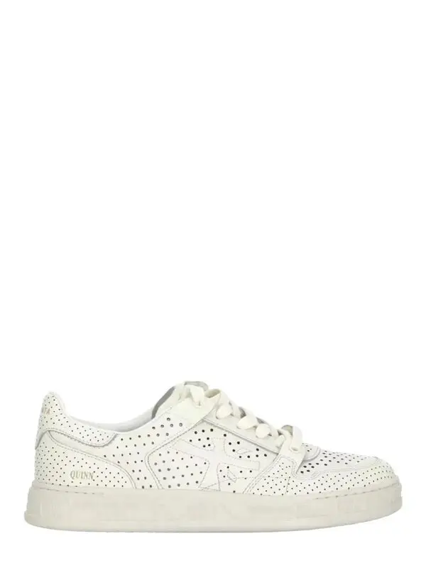 Premiata Quinnd 8251 Perforated Sneakers - Neutrals