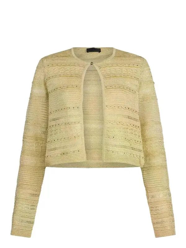 Liu Jo Openwork Knit Cardigan - Neutrals