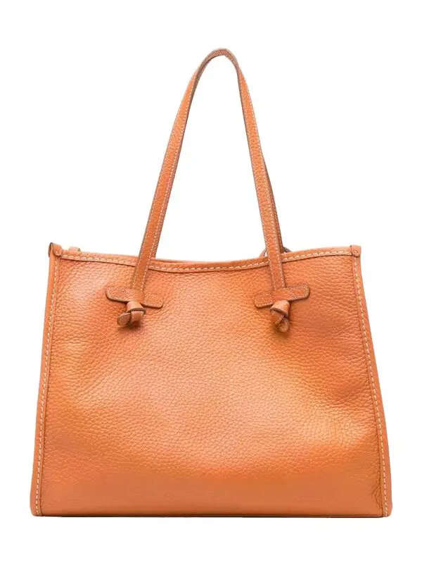 GIANNI CHIARINI Marcella Knot Detail Shoulder Bag - Orange