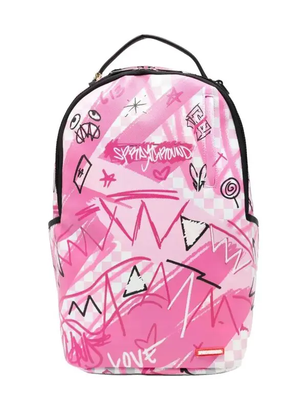 SPRAYGROUND Graphic-print Backpack - Pink