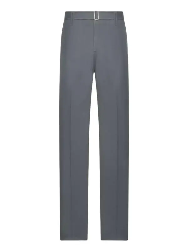 LARDINI Belted Trousers - Grey