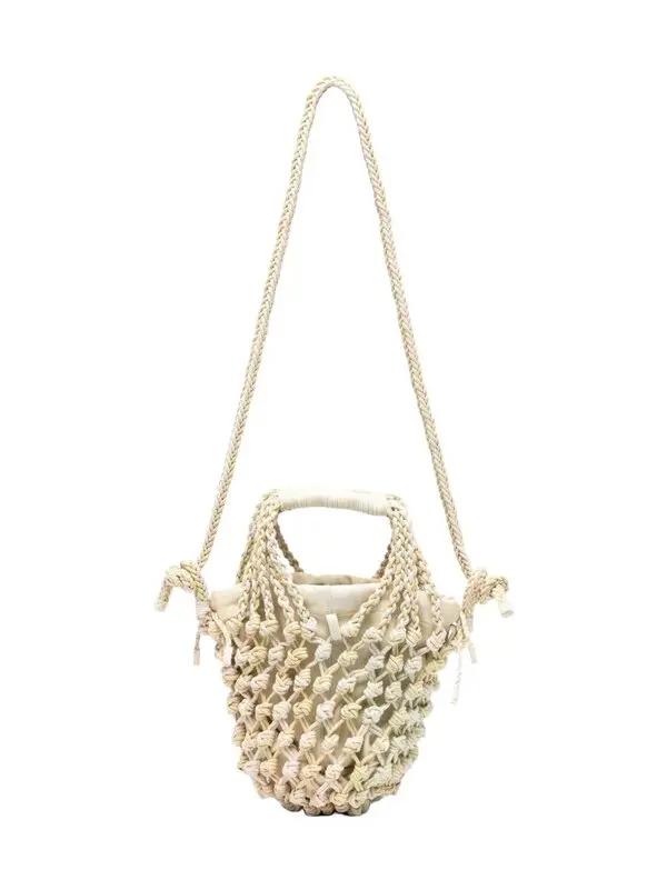 ALYSI Knot-detail Bucket Bag - Neutrals
