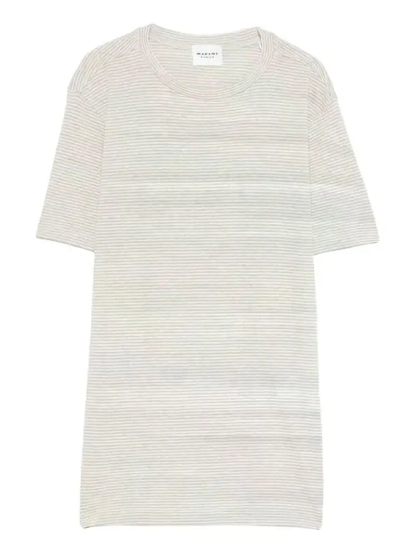 MARANT ETOILE Zewel Striped T-shirt - Neutrals