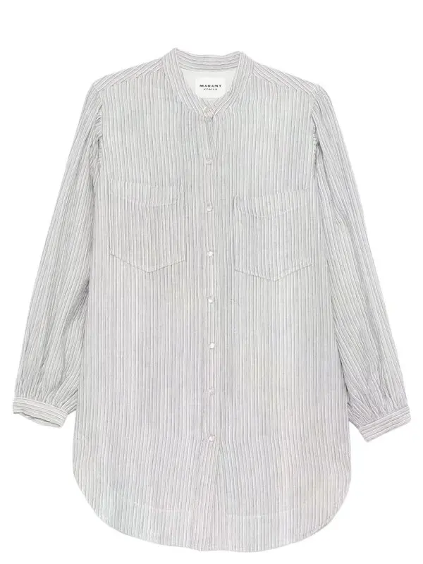 MARANT ETOILE Soyana Pocket Striped Dress - Blue