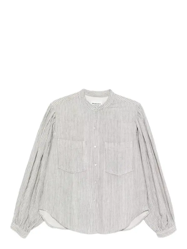 MARANT ETOILE Selvia Striped Shirt - White