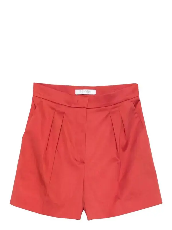 Max Mara Pleated Shorts - Red
