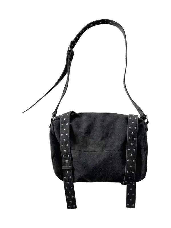 PROTÉMOA Studded Messenger Bag - Black