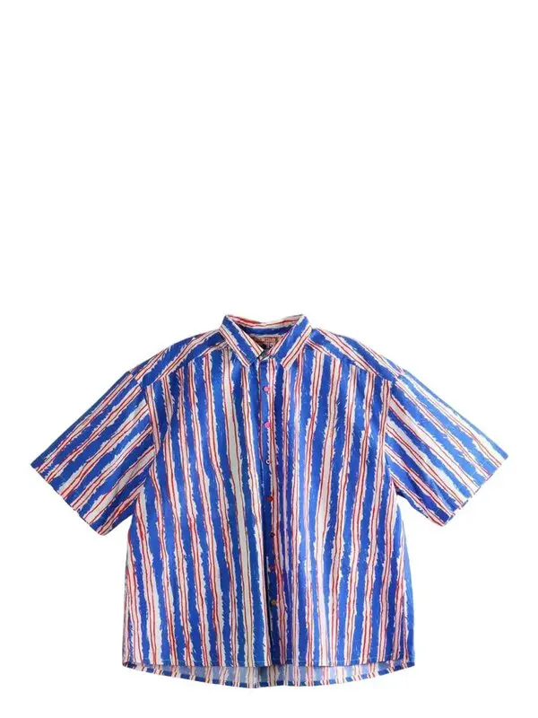 Pero Striped Buttoned Shirt - Blue