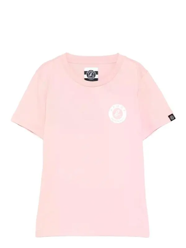 AGNES B. Logo-print Crewneck T-shirt - Pink
