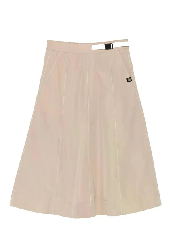 AGNES B. Belted Skirt - Brown