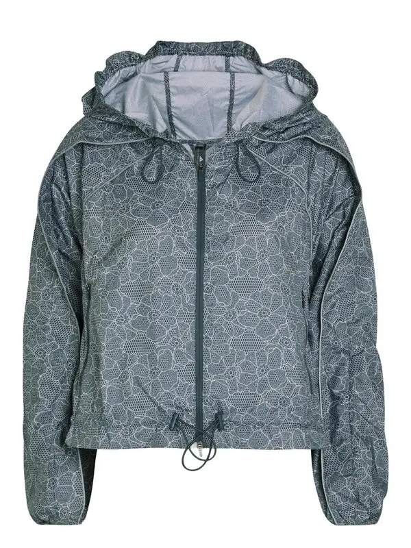 Stella McCartney Adidas X Printed Hooded Shell Jacket - Grey